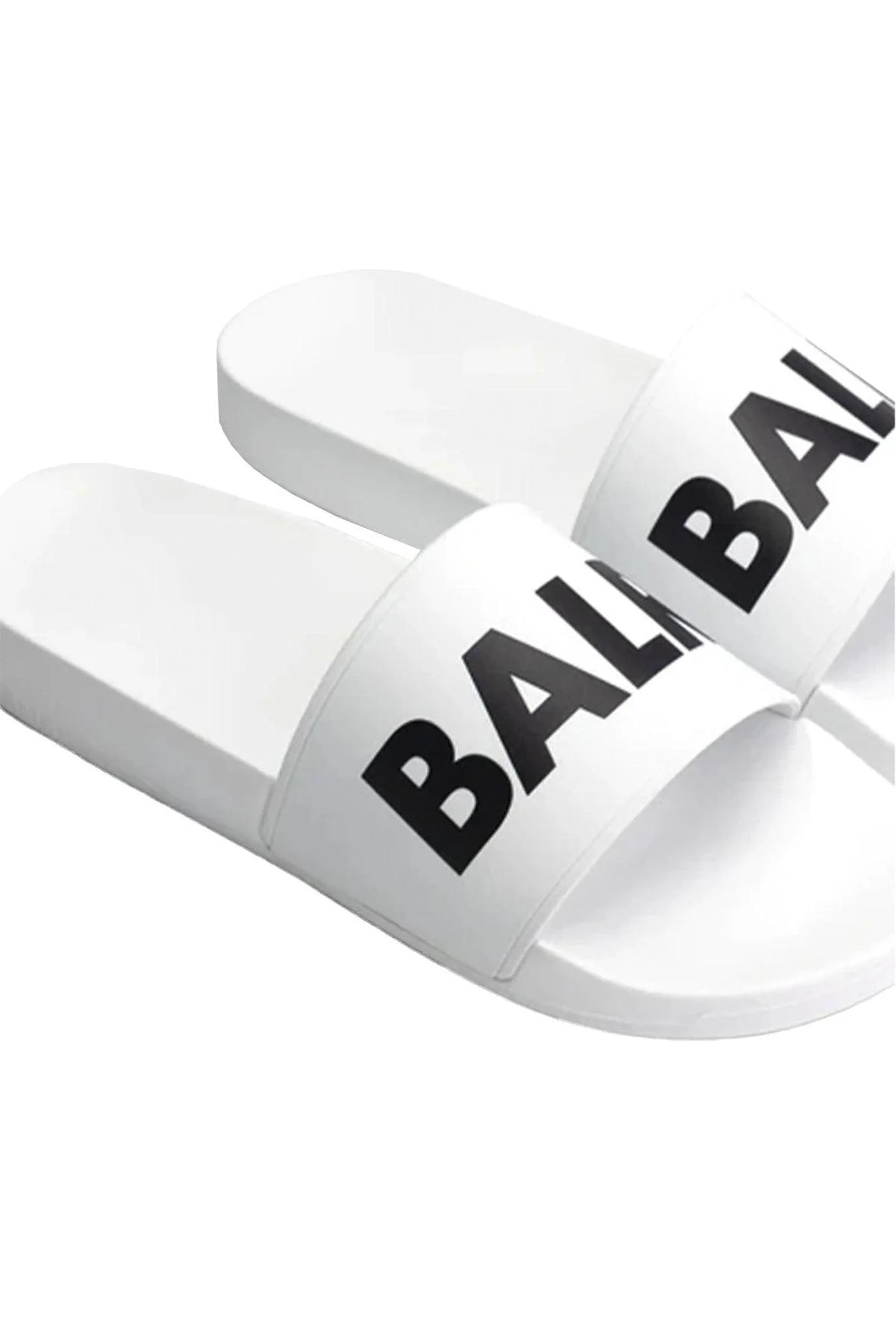 Sandalias Balr Classic Brand Slide Bright White