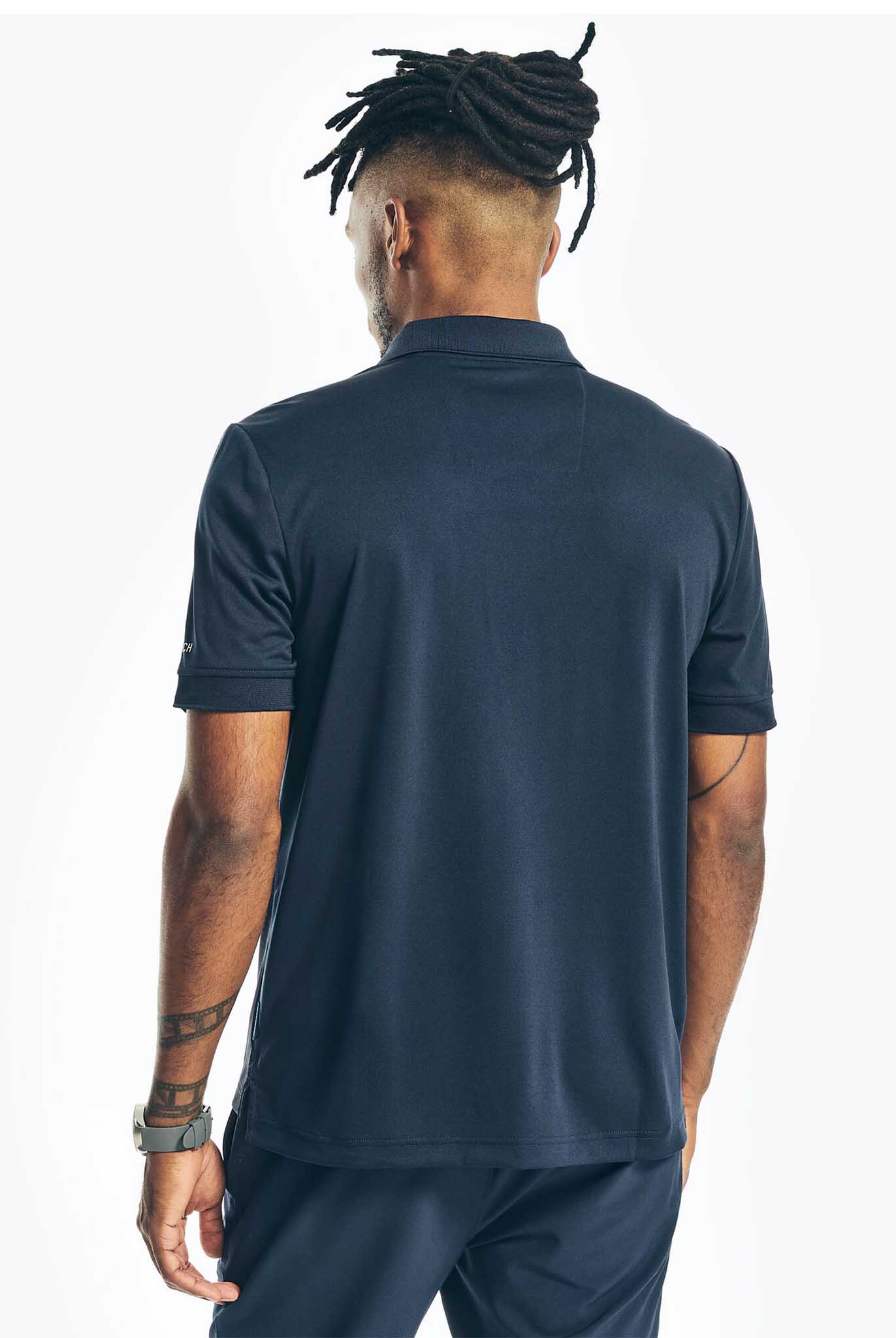 Polo Nautica Classic Fit Navtech Azul Con Rayas Polo Nautica Classic Fit Navtech Azul Con Rayas